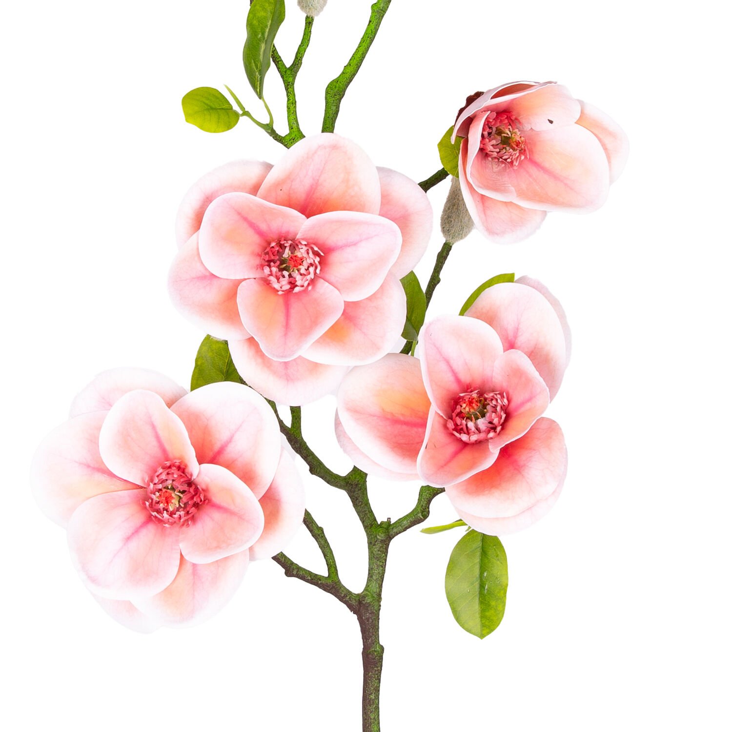 Yapay Çiçek Manolya Dal Pembe 75 Cm. - Yapay Çiçek | Herdekora.com